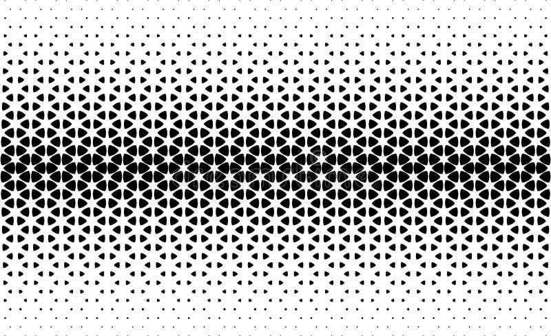 Disappearing Triangles. Seamless Pattern in One Direction Stock Vector ...