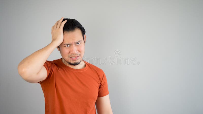 Disappointed asian man. stock photo. Image of japanese - 71109828