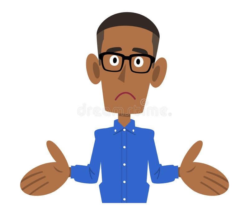 Disappointed Casually Dressed African Man Stock Vector - Illustration ... Disappointed Casually Dressed African Man Stock Vector - Illustration ...