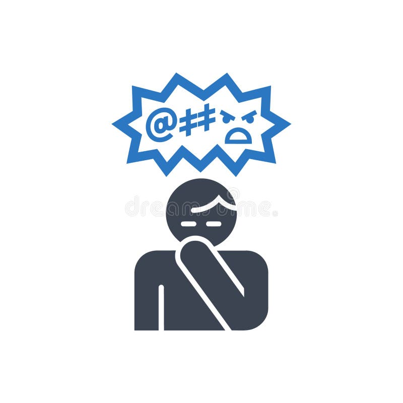 Disappointed Expression Icon Stock Vector - Illustration of speech ...