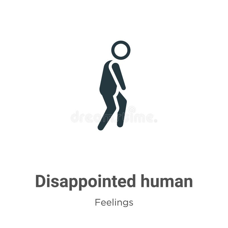 Disappointed Human Isolated Icon. Simple Element Illustration from ...