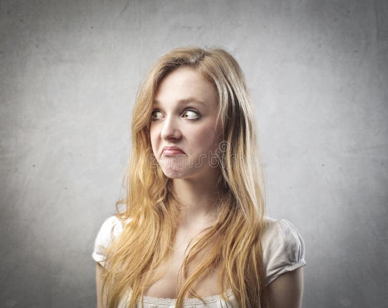 Disappointment stock image. Image of woman, teen, female - 25151731