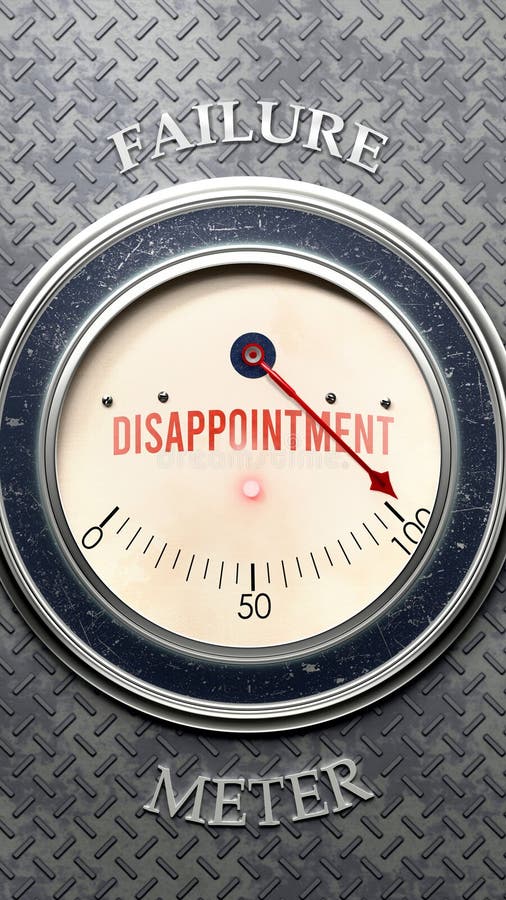 Disappointment and Failure that is Hitting a Full Scale, Showing a Very ...