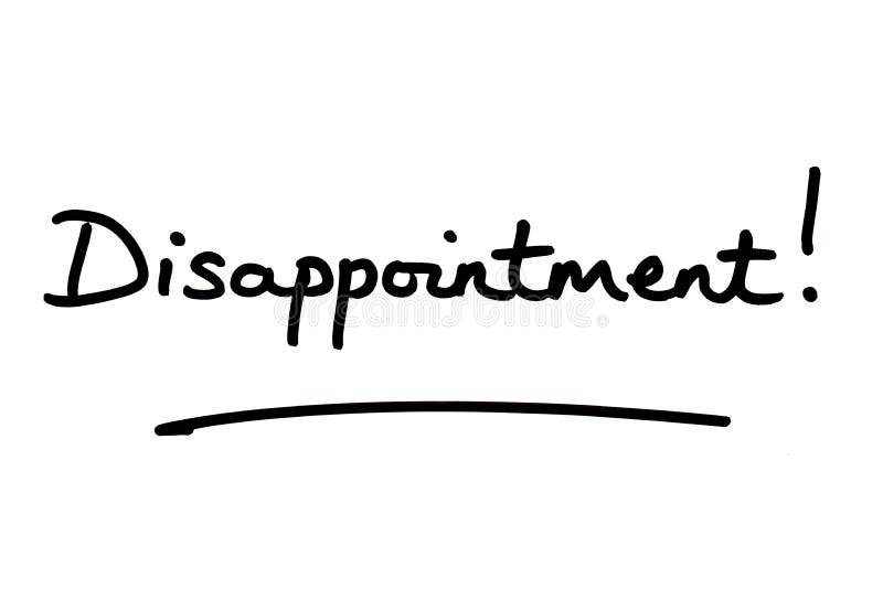Disappointment stock illustration. Illustration of note - 217899009