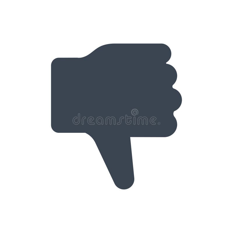 Disapprove icon stock vector. Illustration of dislike - 184333530