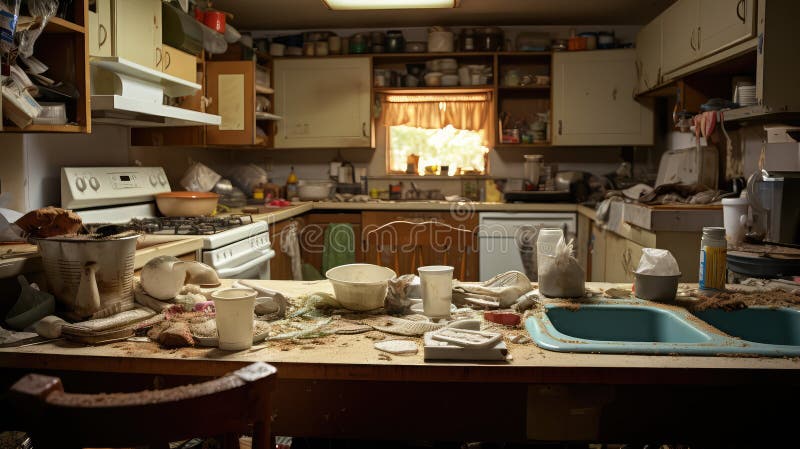 Disarray hoarding house stock illustration. Illustration of disarray ...