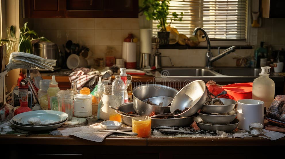 Disarray house clutter stock illustration. Illustration of jumble ...