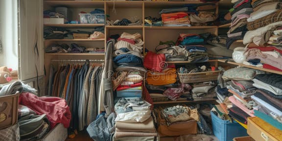 Cluttered Storage Room stock image. Image of storage - 372239895