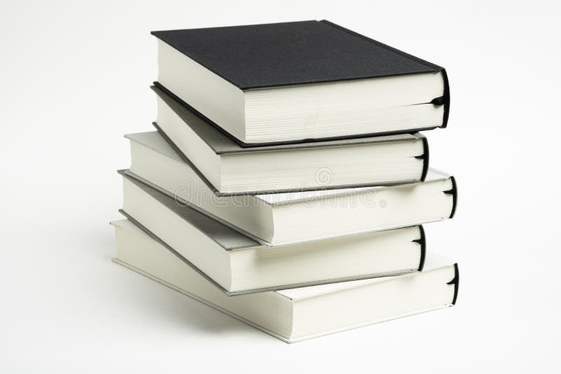 A Disarrayed Stack of Cloth Bound Books Stock Photo - Image of ...