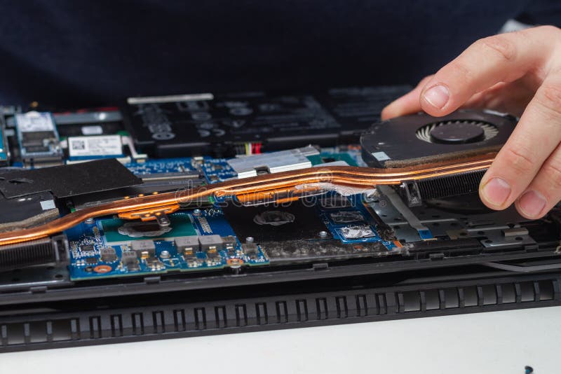 Disassemble the Laptop for Repair, Chips, Processor and Boards Inside ...