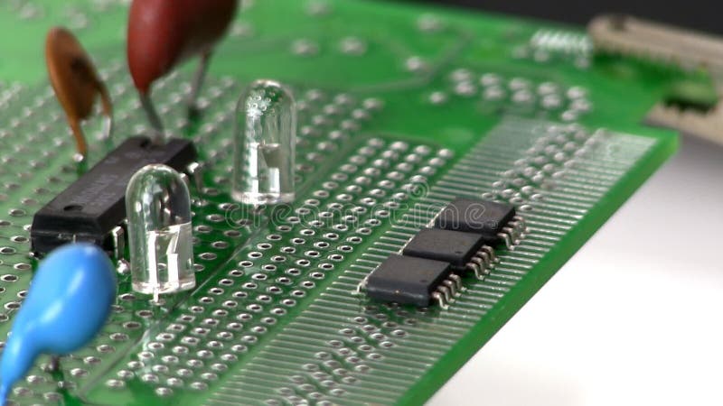 Disassemble Surface Mount IC from Circuit by Hand Stock Video - Video ...