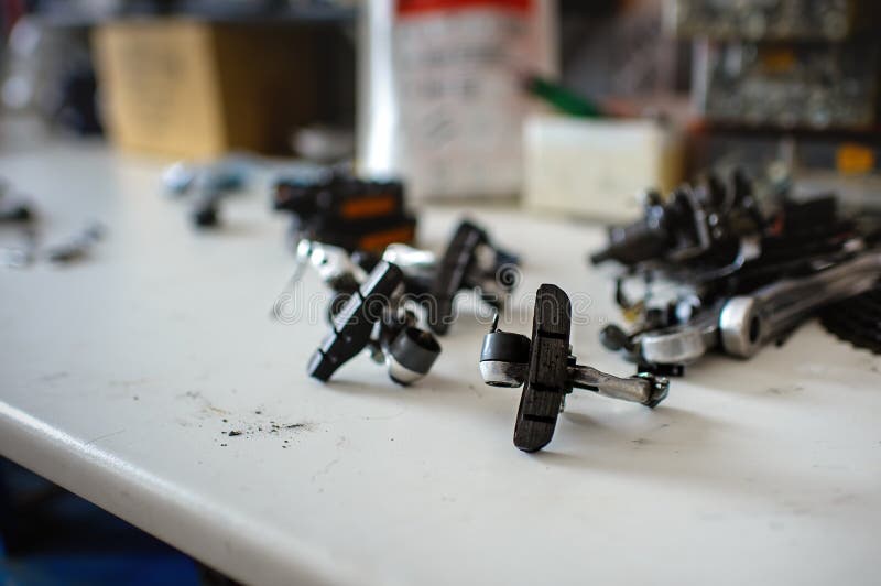 Disassembled Bicycle Wheel with Air Chamber Stock Photo - Image of ...