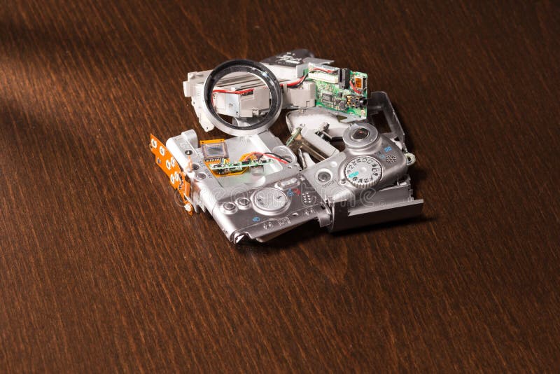 Broken Digital Photo Camera Stock Image - Image of risk, damage: 80835