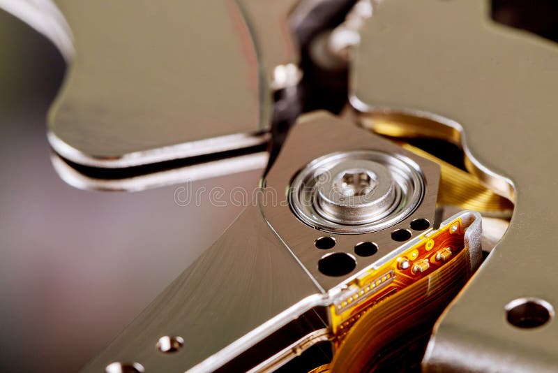 Disassembled a Broken Hard Disk Drive To Repair Center Stock Photo ...