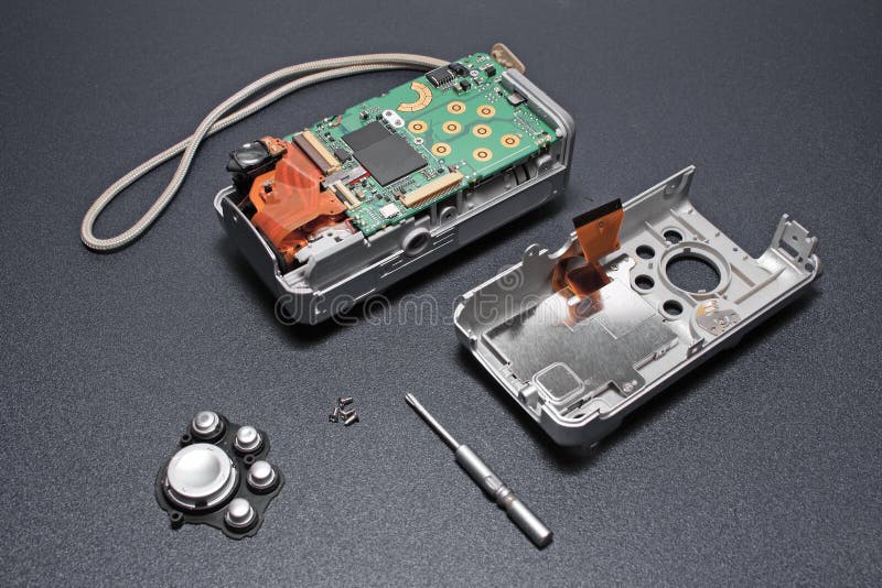Disassembled camera. stock photo. Image of camera, complexity - 35190728