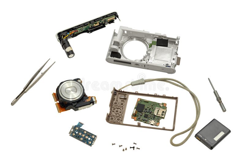 Disassembled camera. stock photo. Image of camera, complexity - 35190728