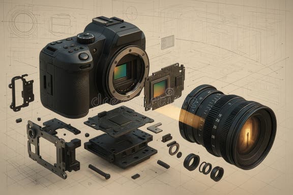 Disassembled Camera Visual Representation with Focus on Components Such ...