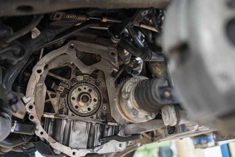 Disassembled car engine 4 stock image. Image of damage - 218095077