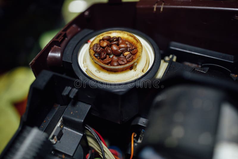Disassembled Coffee Machine at Service Center Stock Image - Image of ...