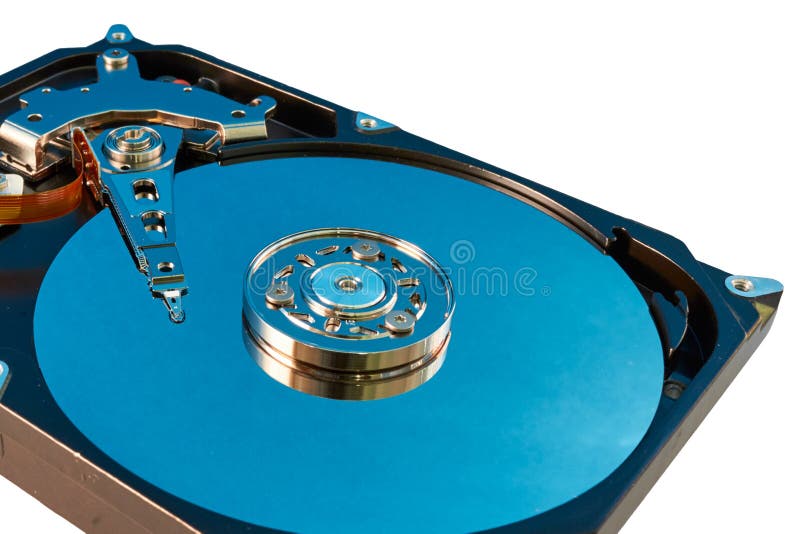 Disassembled Colorful Hard Drive from the Computer Stock Image - Image ...