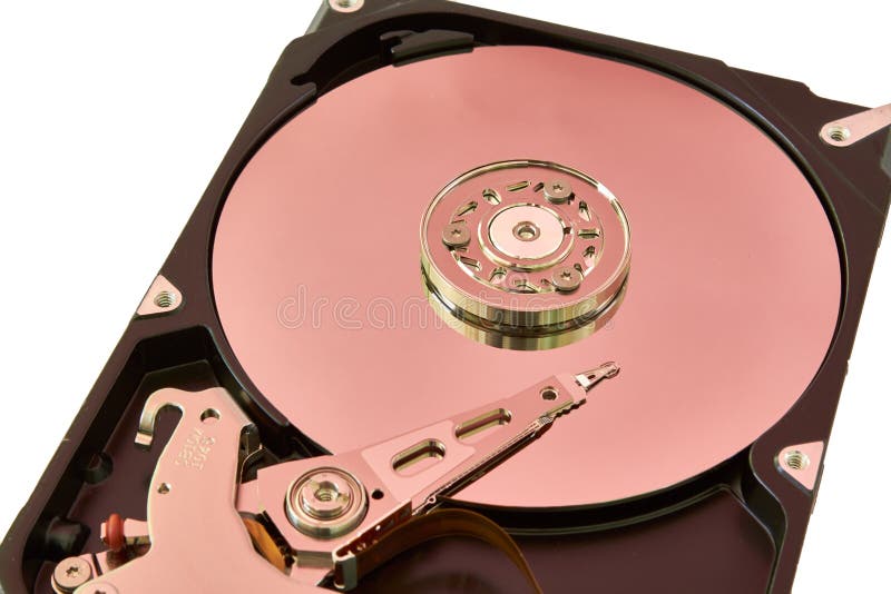 Disassembled Colorful Hard Drive from the Computer Stock Image - Image ...