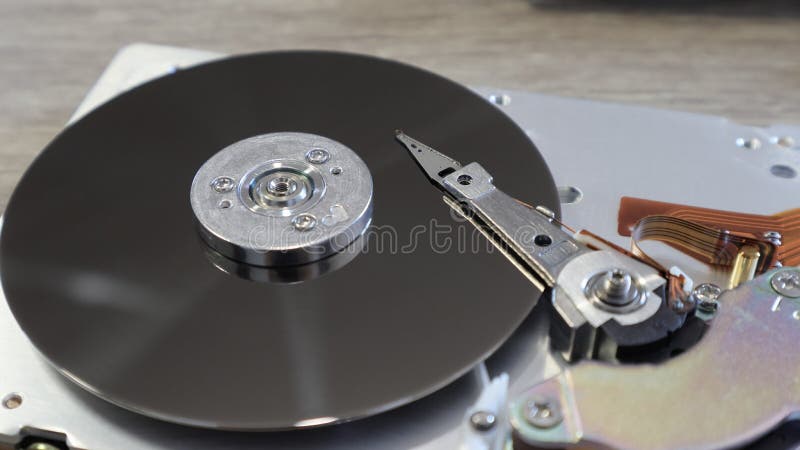 Disassembled Computer Hard Drive. Data Hard Drive Backup Disc Hdd Disk ...