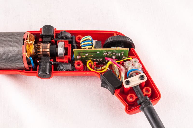 Disassembled Drill stock image. Image of machine, interior - 56003661