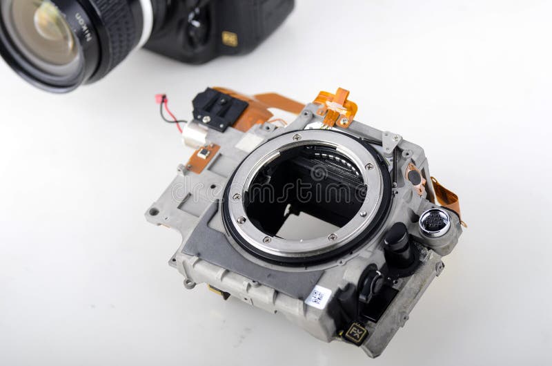 Disassembled dslr camera editorial image. Image of inside - 54305805