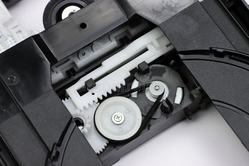 Disassembled Dvd Rom Mechanics Stock Photo - Image of mechanics, wheel ...