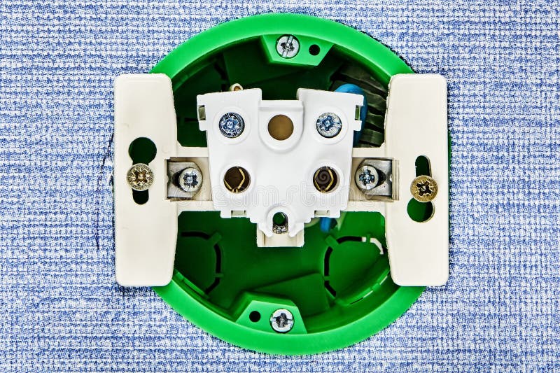 Disassembled Electrical Outlet without Top Panel Stock Image - Image of ...