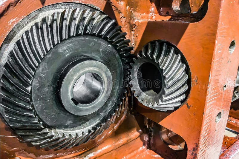 Disassembled Gearbox Manufacturing in the Workshop Stock Image - Image ...