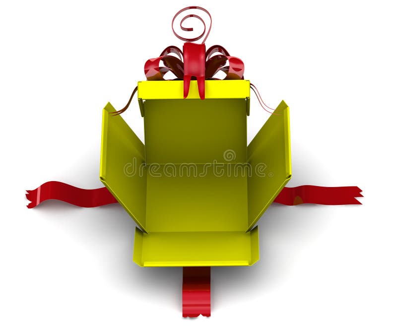 Disassembled gift box stock illustration. Illustration of empty - 64755962