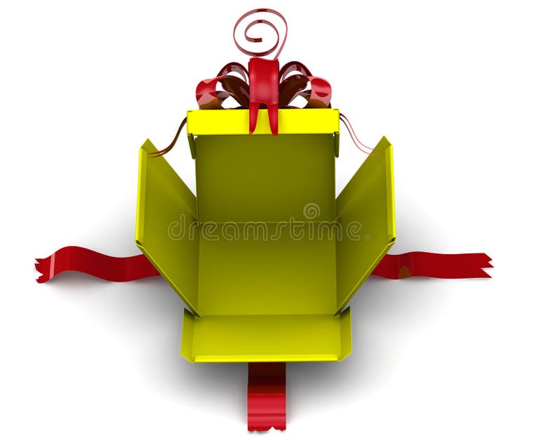 Disassembled gift box stock illustration. Illustration of empty - 64755962