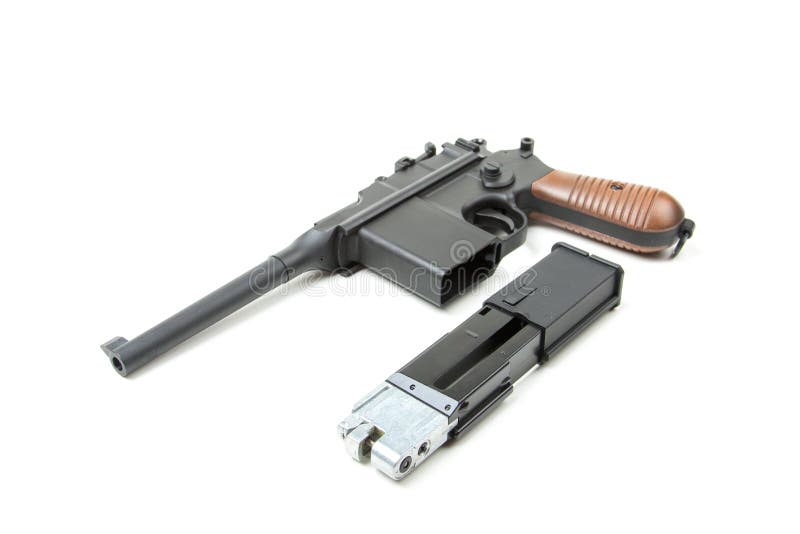Disassembled gun, stock image. Image of magazine, pneumatic - 62902015