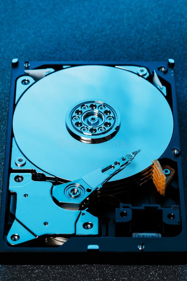Disassembled Hard Drive from the Computer, Hdd with Mirror Effect ...