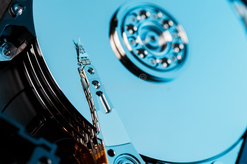 Disassembled Hard Drive from the Computer, Hdd with Mirror Effect ...