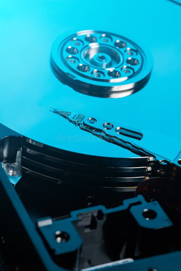 Disassembled Hard Drive from the Computer, Hdd with Mirror Effect ...