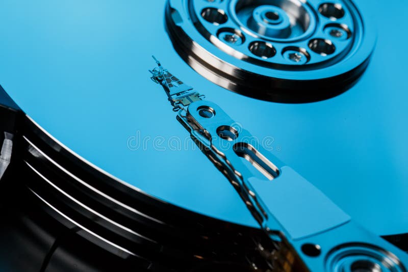 Disassembled Hard Drive from the Computer, Hdd with Mirror Effect ...