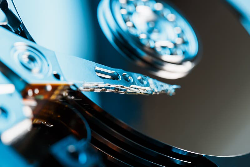 Disassembled Hard Drive from the Computer, Hdd with Mirror Effect ...