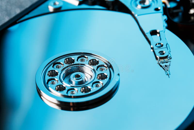 Disassembled Hard Drive from the Computer, Hdd with Mirror Effect ...