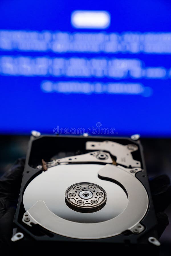 Disassembled Hard Drive Computer, Mirror Effect Stock Photo - Image of ...