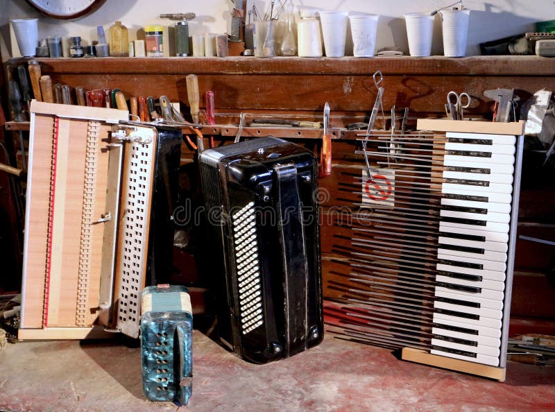 Broken Harmonica Cover Plate Isolated in White Background Stock Photo ...