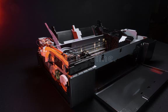 Disassembled Inkjet Printer for Repair Stock Image - Image of ...