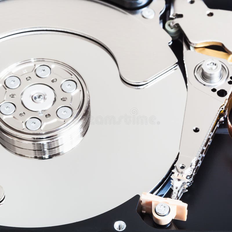 Disassembled Internal Hard Disk Drive Stock Image - Image of repairing ...