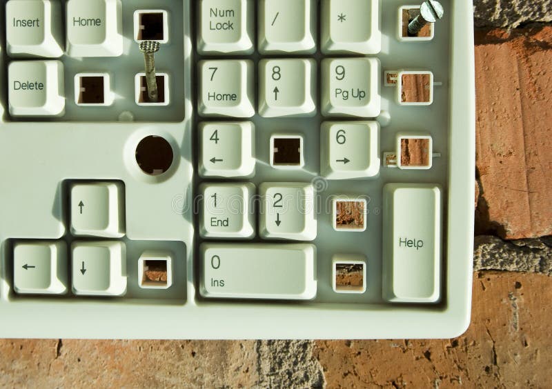 Disassembled keyboard stock image. Image of electronics - 5823801