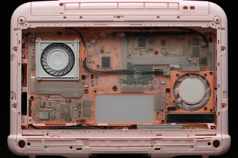 Disassembled Laptop. View from Above Stock Image - Image of expertise ...