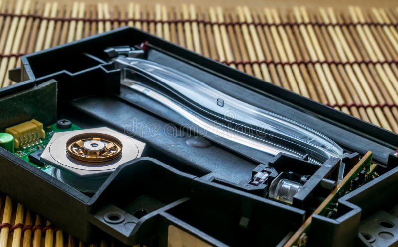 DVD Laser Unit Lies on DVD a Disk Stock Photo - Image of disk, blue ...