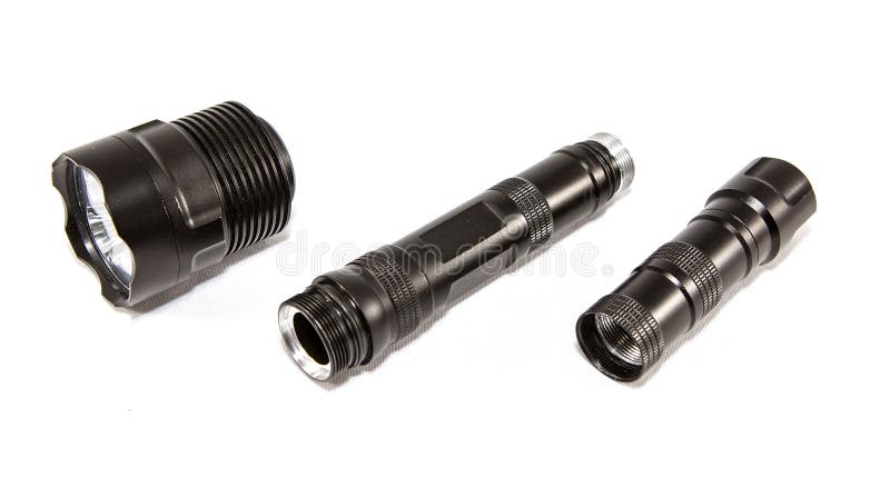 Disassembled Led Flashlight Stock Photo - Image of tool, energy: 64417414