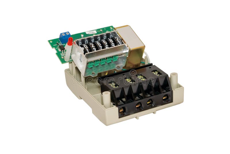 Disassembled meter. stock image. Image of digit, measuring - 30399933