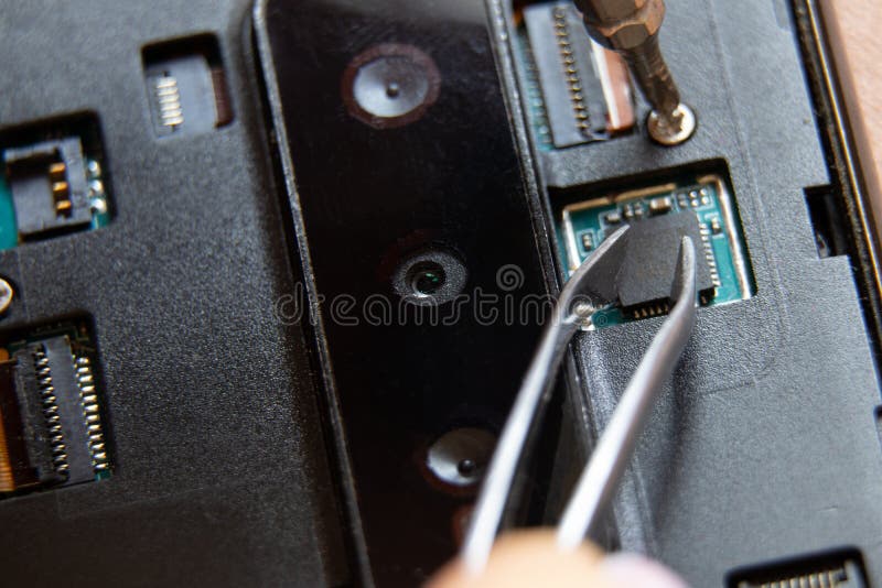 Disassembled Mobile Phone, Phone Repair and Maintenance Stock Image ...
